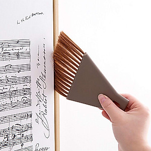 Mini Broom Set,Mini Hand Whisk Broom and Snap,Mini Cleaning Brush and Dustpan Set,Mini Dustpan Brush Set for Computer Keyboard Pet Cage,Cofee