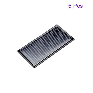 DMiotech 5 Pack 5V 60mA 68mm x 37mm Mini Solar Panel Cell for DIY Electric Power Project