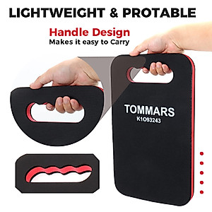 TOMMARS Thick Kneeling Pad 0.9 inch, kneeling pad for mechanic automotive kneeling pad foam kneeling pad Waterproof Anti-Fatigue with Handle