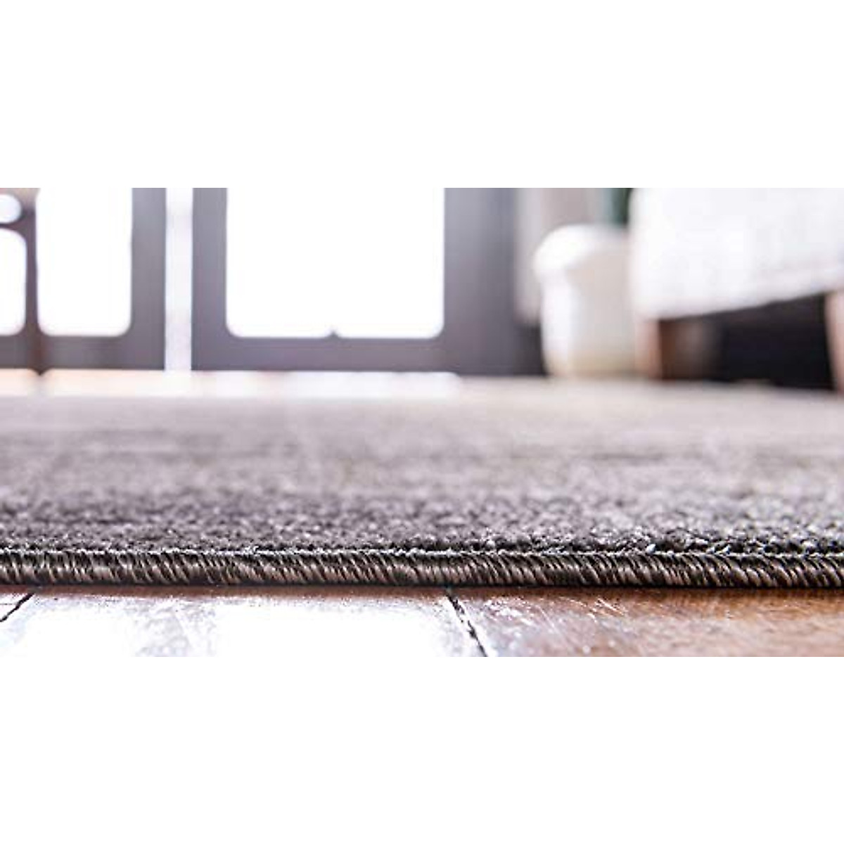 Unique Loom Outdoor Collection Transitional Indoor & Outdoor Casual Carved Tonal Border Area Rug, 6' 0" x 9' 0", Brown/Beige