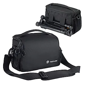 TARION Camera Bag Case DSLR Messenger Bag Small Camera Bag DSLR Shoulder Bag Camera Satchel Bag Gadget Bag Crossbody Sling Bag Case for SLR Mirrorless Compact Cameras Street Photography TSB-S