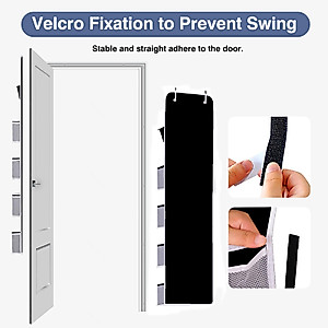 SHALORY Over Door Hanging Organizer,5-Shelf and 4 Side Pockets with Velcro Stickers Secure Heavy Duty Organization for Bedroom Pantry Nursery Cosmetics Clothes Toys and Diapers