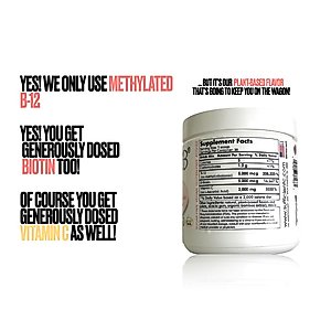 Sufficient-C Abundant-B High-Dose Methyl B-12 and Biotin Pink Lemonade Energy Drink Mix Solution - Flavor w/Function in Each Refreshing sip!