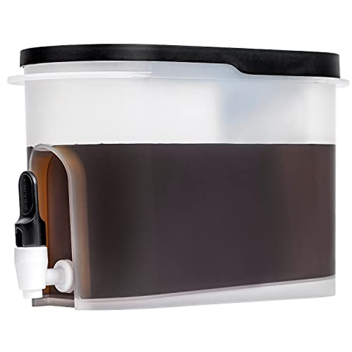 Baraiser Cold Brew Coffee Maker, 3/4 Gallon Iced Coffee Maker with Ultra-fine Mesh Steel Filter and Spigot Black