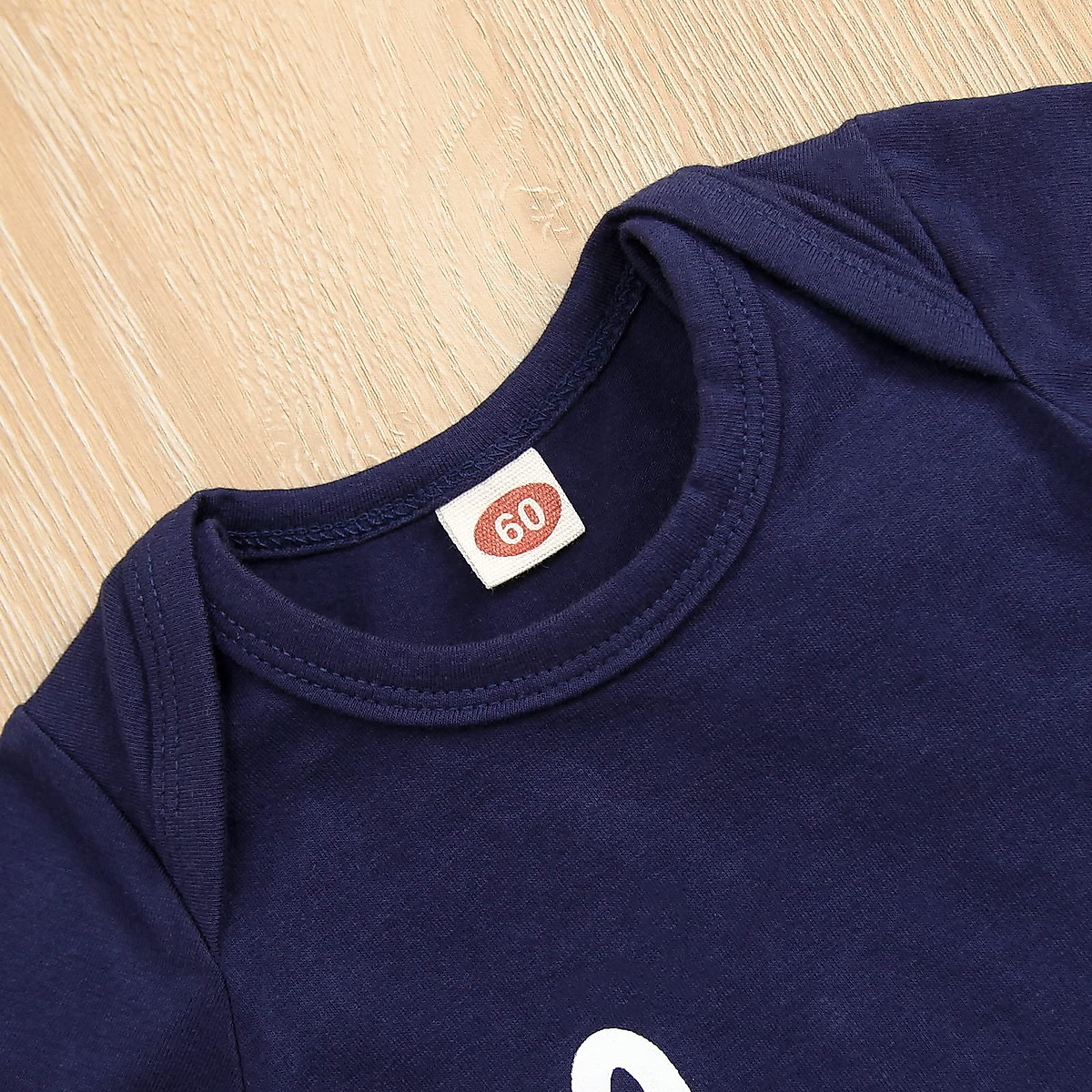 GRNSHTS Newborn Baby Boy Romper Coming Home Outfits Letter Print Bodysuit Jumpsuit+Hat+Gloves 3PCS Clothes Set (A-Navy Blue, Newborn)