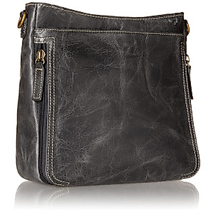 Gun Tote'n Mamas womens Bag Concealed Carry Distressed Buffalo Crossbody Organizer by Gun Tote n Mamas Grey , Grey, Medium US