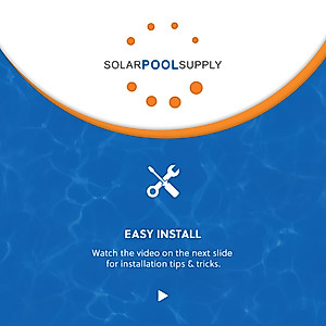 SOLAR POOL SUPPLY SwimEasy High Performance Solar Pool Heater Panel Full DIY Kit, 15 - 20 Year Life Expectancy, Built for 2" I.D. Header — 7 Panels, 4' x 10' Each