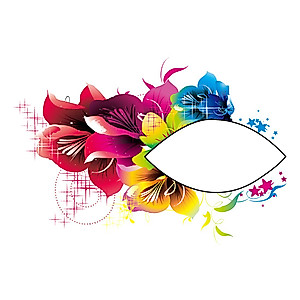 24pcs Eye Temporary Tattoos Face Eyeshadow Makeup Stickers Eyeliner Decals for Halloween Carnival Christmas Masquerade Party