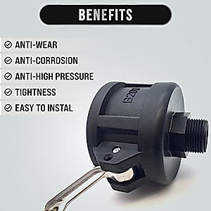 CAROPAK - 275-330 Gallon IBC Tank Adapter - IBC Tote Adapter for Garden Hose - 2 Inch Camlock Fittings to 3/4 Inch Male Garden Hose Thread - IBC Tote Fittings