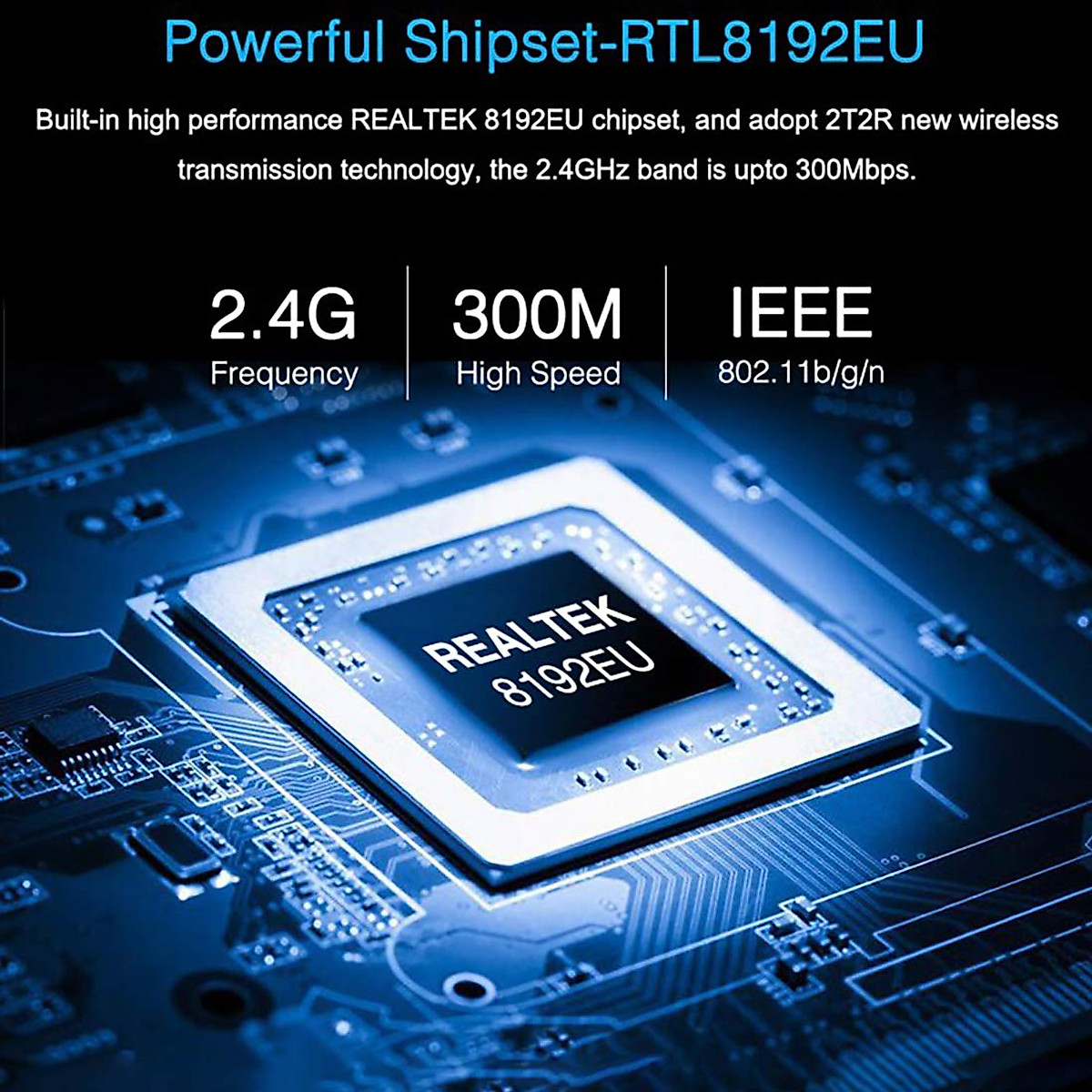 XVZ USB WiFi Adapter, 300mbps Dual Band 2.4G Wireless Adapter, Mini Wireless Network Card WiFi Dongle for Laptop/Desktop/PC, Support Windows10/8/8.1/7/Vista/XP/2000, Mac OS X 10.6-10.14,Linux