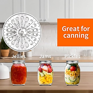 3 Pack Pressure Canner Rack, Canning Rack 11-Inch Stainless Steel Steam Canners Canning Supplies Cooking Food Water Bath Cooker Canner Rack Compatible with Presto, All-American Canner and More