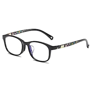 DUCO Blue Light Glasses for Kids Girls Boys,Gaming Computer TV Phone Fake Glasses for Kids Age 6-10,Anti Bluelight & UV K023