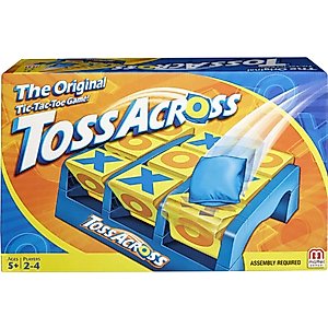 Mattel Games Toss Across Kids Outdoor Game, Bean Bag Toss for Camping and Family Night, Get Three-in-a-Row for 2-4 Players