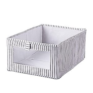 VincentLulu Storage Basket Bins Large foldable Closet Organizers Storage Box with Handles ，Cubes Organizer for Shelf （2-Pack）.