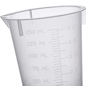 Consolidated Plastics 45381 Disposable Beaker, Polypropylene, 150 mL, 100 Piece