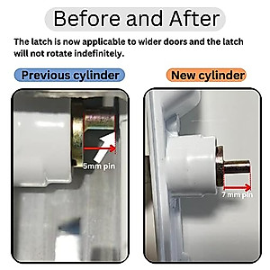 T-HAKEN Sliding Glass Door Handle Set, 6-5/8", Black - Patio Door Handle Replacement That is 1 in. to 1-1/8 in. Thick Used on Both Left and Right-Handed. (Keyed).