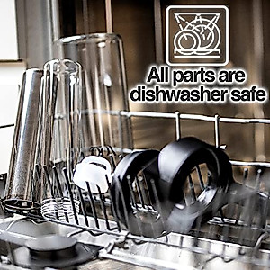 XOQ Cold Brew Coffee Maker + Chiller Kit + 50oz/1.5L Glass Cold Brew Maker - Iced Coffee Maker & Ice Tea Maker - Large Iced Coffee Pitcher for Fridge with Removable Stainless Steel Brewer Filter