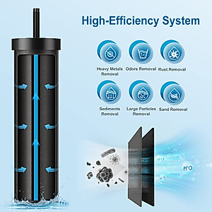 ANYHOW Water Filter,Black Purification Elements,Water Purifier Replacement Filters,Compatible with BB9-2 Water Filter,Compatible with Propur Traveler-2 Pack
