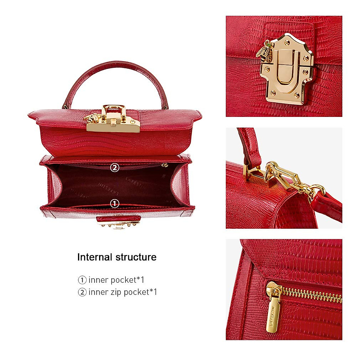 Leather Purses For Women With Drawstring Closure - Crossbody Purses For Women Adjustable Strap Shoulder Purse Hobo Bags (Red)