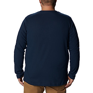 Columbia Men's Thistletown Hills Long Sleeve Crew, Collegiate Navy Heather, XX-Large