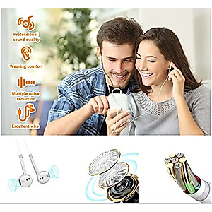 ZDAGO [2Pack] 3.5mm Headphones,Aux Earphones,Headphones with Microphone and Volume Control Compatible with Phone 6,pad,Computer,MP3,MP4