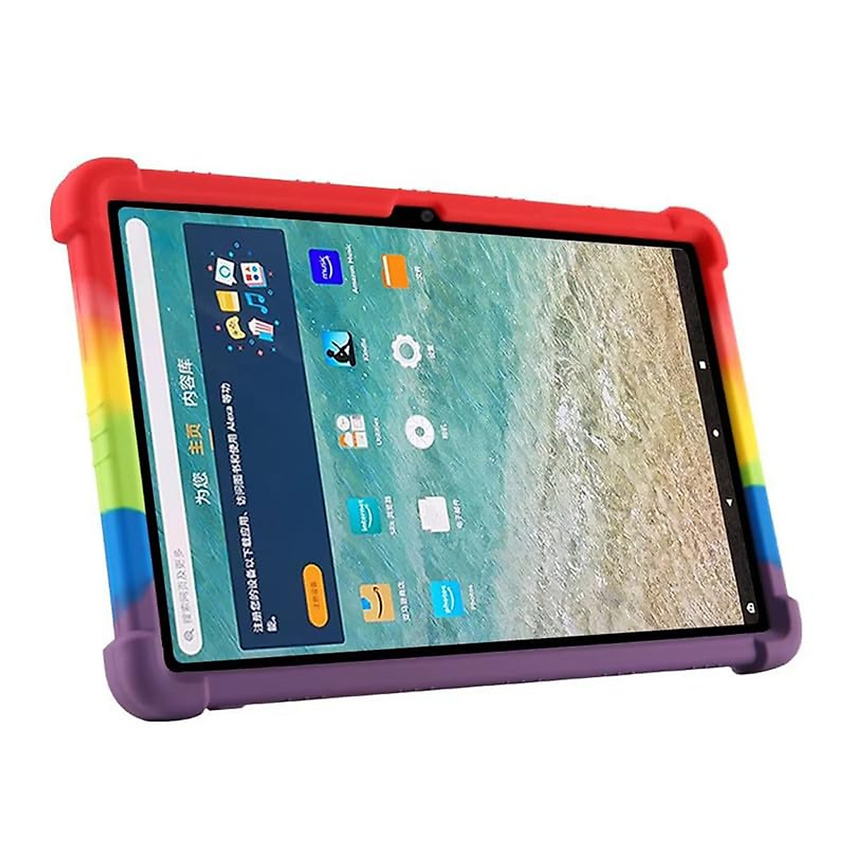MOOPW Case for Amazon Fire max 11 - Soft Silicone Shockproof Stand Rubber Shell Protective Cover for Amazon Fire max 11 inch Tablet 2023