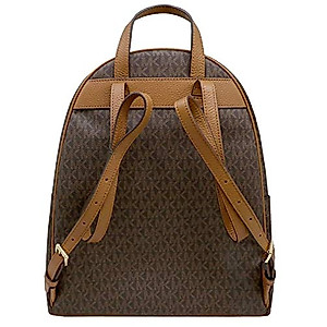 MICHAEL Michael Kors Abbey Jet Set Large Leather Backpack (Brown 2020)