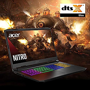 Acer Nitro 5 AN517-41-R0RZ Gaming Laptop, AMD Ryzen 7 5800H (8-Core) | NVIDIA GeForce RTX 3060 Laptop GPU | 17.3" FHD 144Hz IPS Display | 16GB DDR4 | 1TB NVMe SSD | WiFi 6 | RGB Backlit Keyboard
