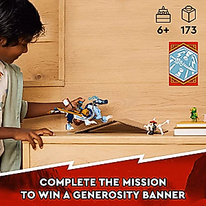 LEGO NINJAGO Nya’s Water Dragon EVO 71800 Toy for Girls and Boys 6 Plus Years Old, Mythical Creature Figure Building Set, Ninja Action Birthday Gift Idea