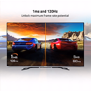 Gigabyte S55U 55" 120Hz 4K UHD Gaming Monitor, VA, 3840x2160 Display, 2ms Response Time (GTG), 2X HDMI 2.1 (48G, eARC), 2X HDMI 2.0, 2X USB 3.2 Gen 1 (S55U-SA),Black