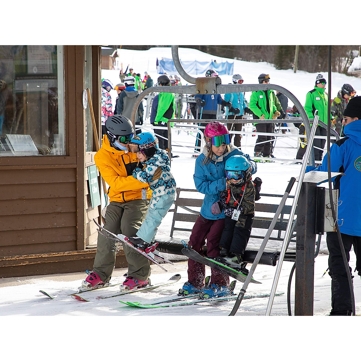 Lucky Bums Kids Ski Backpack Harness Trainer, Leash, Grip 'N Guide Handle, Red