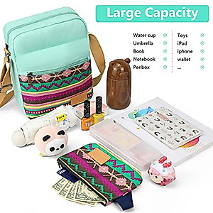 Kemy's Small Canvas Crossbody Bag for Teen Girls, Lightweight Messenger Shoulder Bags Cross Body Purse for Girls and Women