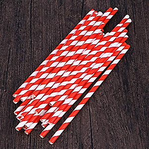 25 Pcs Paper Straws Bulk Cocktail Drink Stirrers Beverage Straws Eyedropper Party Stuff Party Supplies Birthday Party Straw Colorful Straws Drinking Straw Striped Paper Degradable