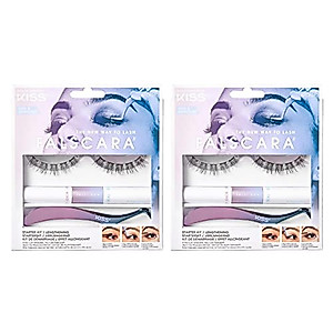 Kiss Falscara Eyelash Starter Kit Lengthening (Pack of 2)