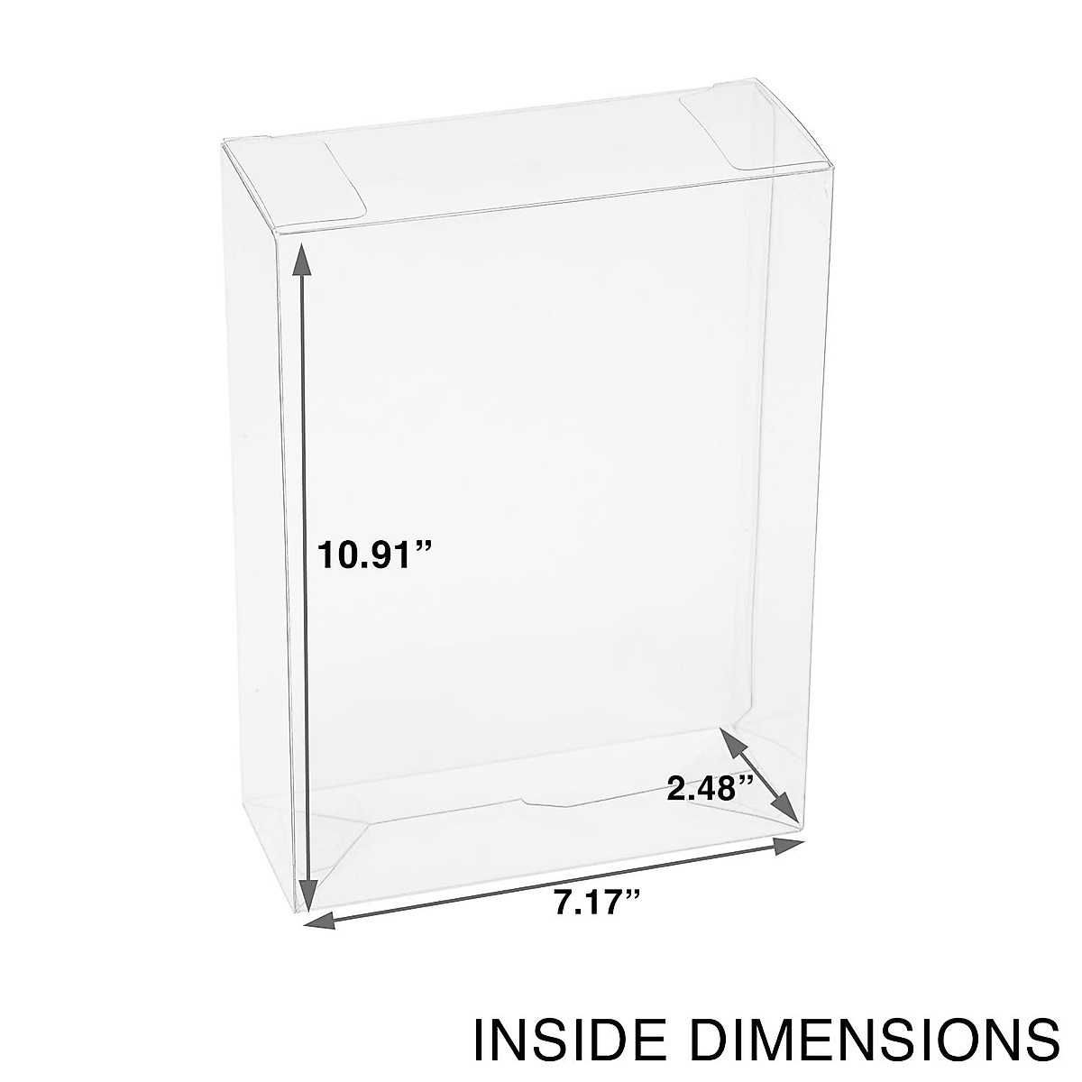 Viturio Pop Protector Case Compatible with Funko Pop Cereal Boxes, (2 Pack) Clear Plastic Box with Protective Film