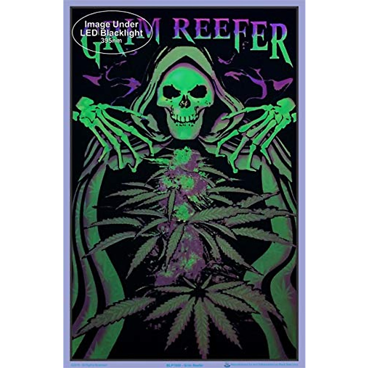 Grim Reefer Blacklight Poster - Flocked - 23" x 35"