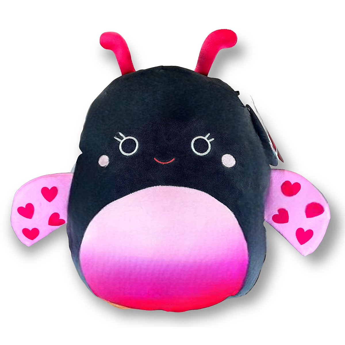Squishmallows Official Kellytoy Ladee Ladybug Hot Pink, Red and Black 11 Inch Insect Plush - 2023 Valentine's Squad Stuffed Animal Toy Pillow