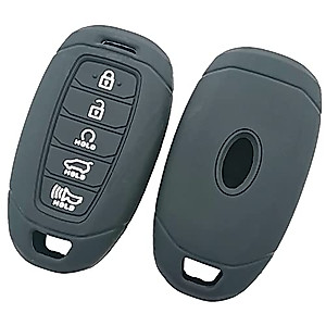 Guibuhuse Remote Protective Key Case Cover Fit for 2022 2021 2020 Hyundai Palisade 2022 2021 Hyundai Elantra Accessories (2pcs)