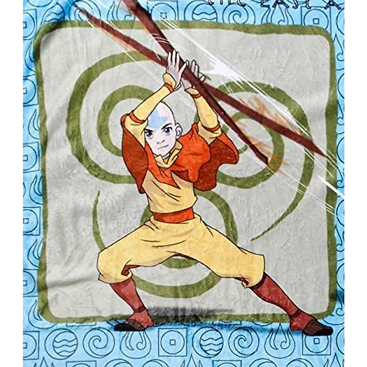 Avatar: The Last Airbender Throw Blanket Aang Zuko Katara Toph Elements Plush Throw Blanket | Cozy Sherpa Blanket | Super Soft Lightweight Fleece Blanket | Geeky Home Decor | 45 x 60 Inches