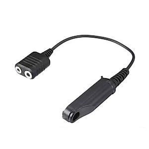 Fumei Walkie Talkie Audio Cable Adapter Compatible with Baofeng BF-9700 UV-9R+ Plug to Kenwood HYT TYT Baofeng UV-5R 2Pin Headset Port