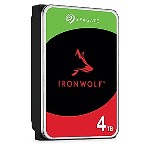 Seagate IronWolf ST4000VN006 4 TB Hard Drive - 3.5" Internal - SATA (SATA/600) - Conventional Magnetic Recording (CMR) Method