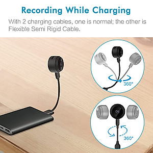 AREBI Hidden Cameras for Home Security, 1080p HD Mini Spy Camera Wi-Fi Wireless, Small Nanny Camera Indoor with Remote View, Motion Detection, Night Vision, Tiny Spy Cam A10 Plus [Original]