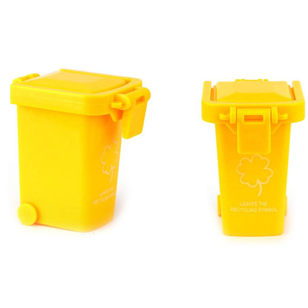 erDouckan Durable Trash Can, 3Pcs/Set Bright Color Kids Push Toy Plastic Vehicles Garbage Truck Trash Cans, Make Your Room Clean and Comfortable