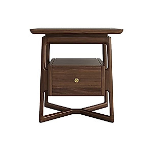 HIGOH Bedside Table Bedside Table, Living Room Drawer, Storage Table, Bedroom Furniture