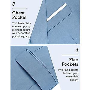 COOFANDY Men's Slim Fit Casual Blazers Lightweight Sport Coats One Button Suit Jackets