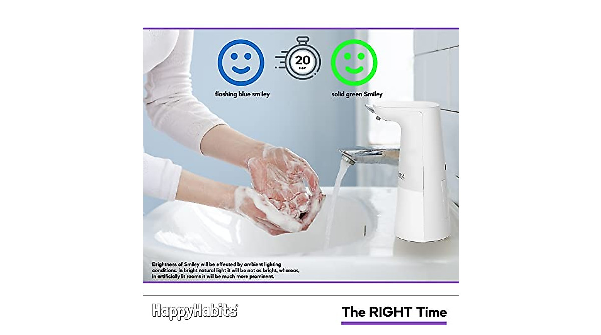 20 Second Countdown Timer Soap Dispenser - HappyHabits