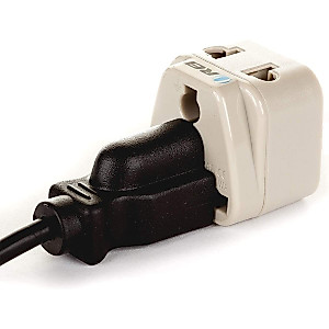 OREI USA to Israel, Gaza, Palestine & More (Type H) Travel Adapter Plug - 2 in 1 - CE Certified - RoHS Compliant - 2 Pack - White Color (DB-14-2PK)