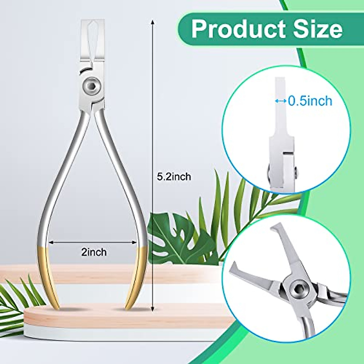 Anterior Bracket Removing Plier Braces Removal Tool kit Bracket Remover for Stainless Steel Brace Removal Tooth Bracket Gripper Plier Pulling Kit Tool