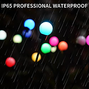 Anordsem Solar Garden Lights - 2 Pack Colorful Flashing 8 LED Solar Firefly Lights, Swaying Outdoor Decor Lights Waterproof for Garden, Patio, Yard, Flowerbed Decoration