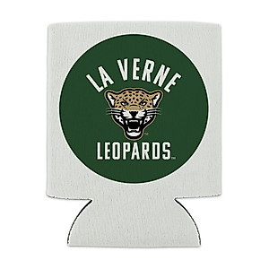 University of La Verne Leopards Logo Can Cooler - Drink Sleeve Hugger Collapsible Insulator - Beverage Insulated Holder